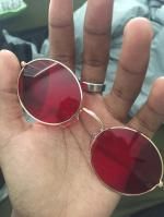 Oval UV Protection Sunglasses RED: Sunglasses | ZAFUL