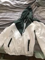 [HOT] 2018 Two Tone Hooded Windbreaker In RED WITH WHITE M | ZAFUL