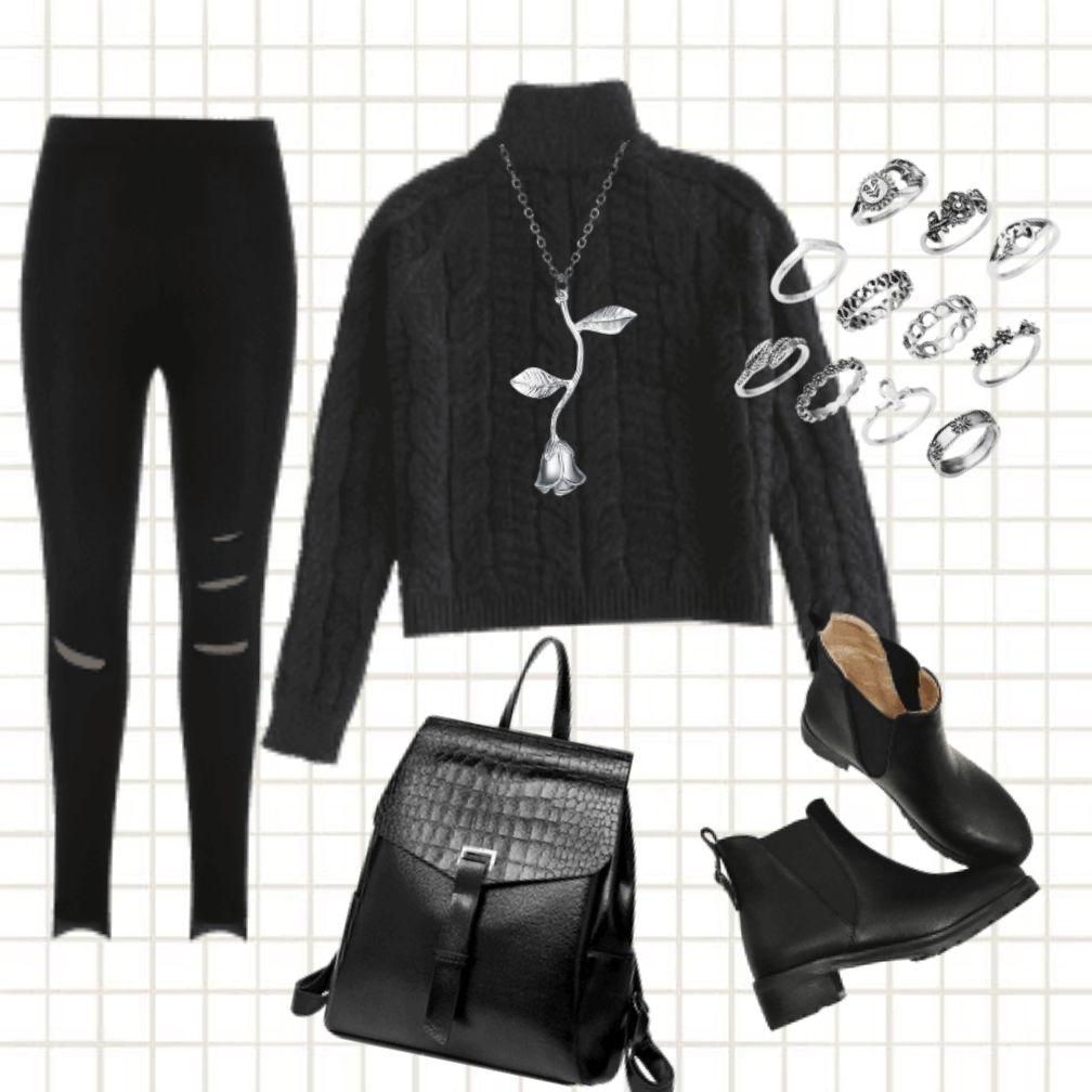 Outfits With Black Rose | Z-Me ZAFUL Community
